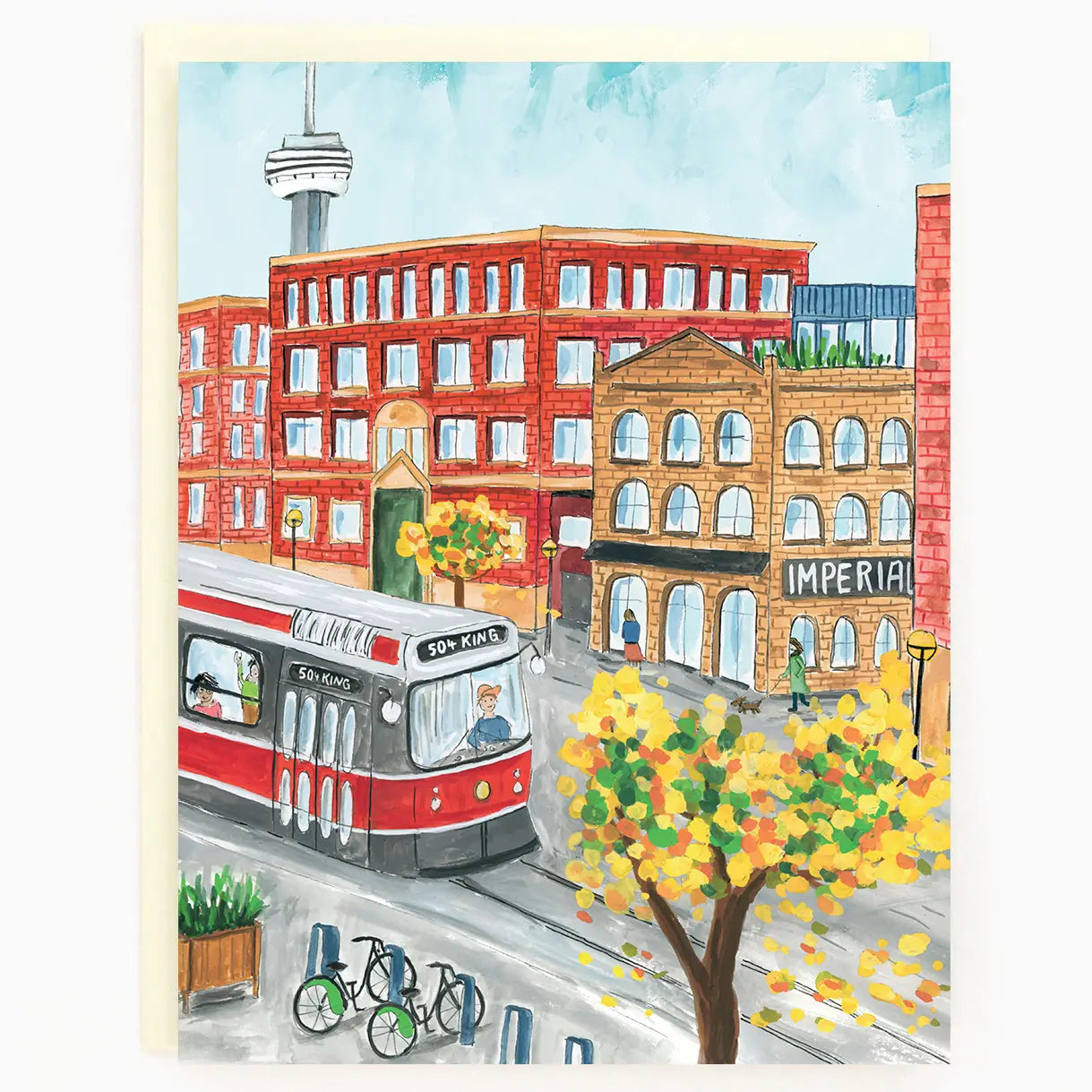 Toronto Streetcar Holiday Card – Lemon And Lavender Toronto