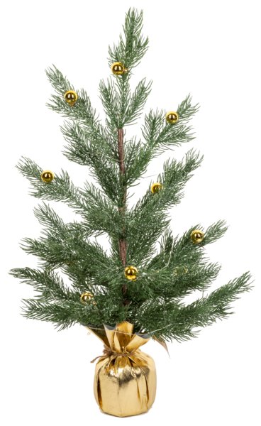 LED Light Up Tree with Gold Balls in Planter – Lemon And Lavender Toronto