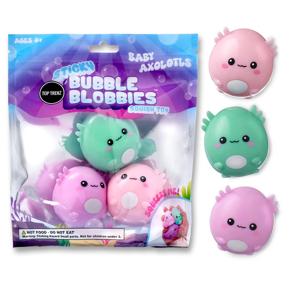 Sticky Bubble Blobbies - Baby Axolotls – Lemon And Lavender Toronto
