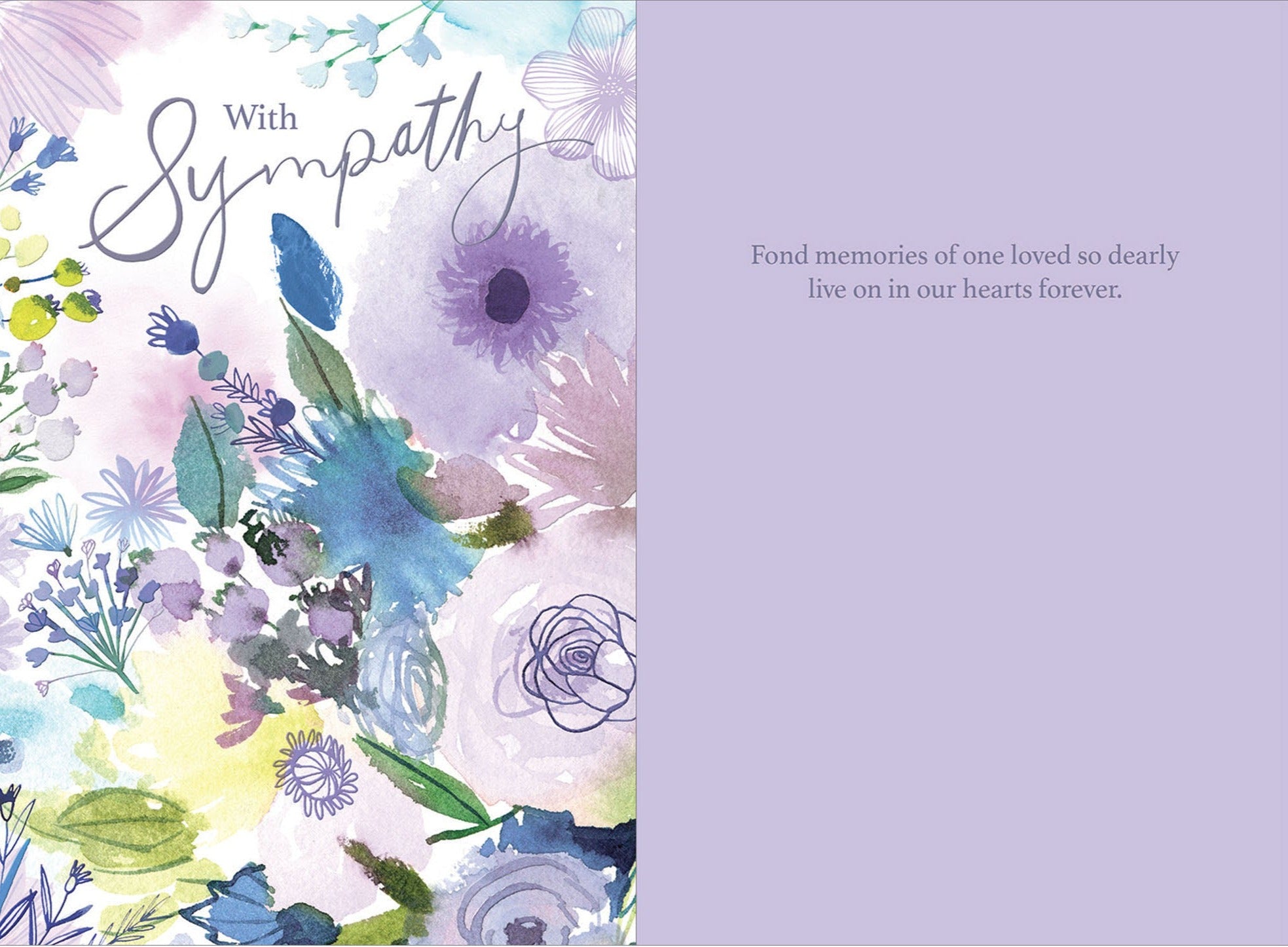 With Sympathy Greeting Card – Lemon And Lavender Toronto
