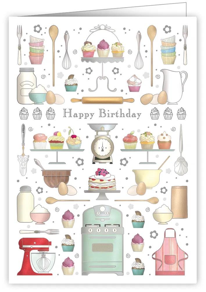 Baking Themed Happy Birthday Card – Lemon And Lavender Toronto