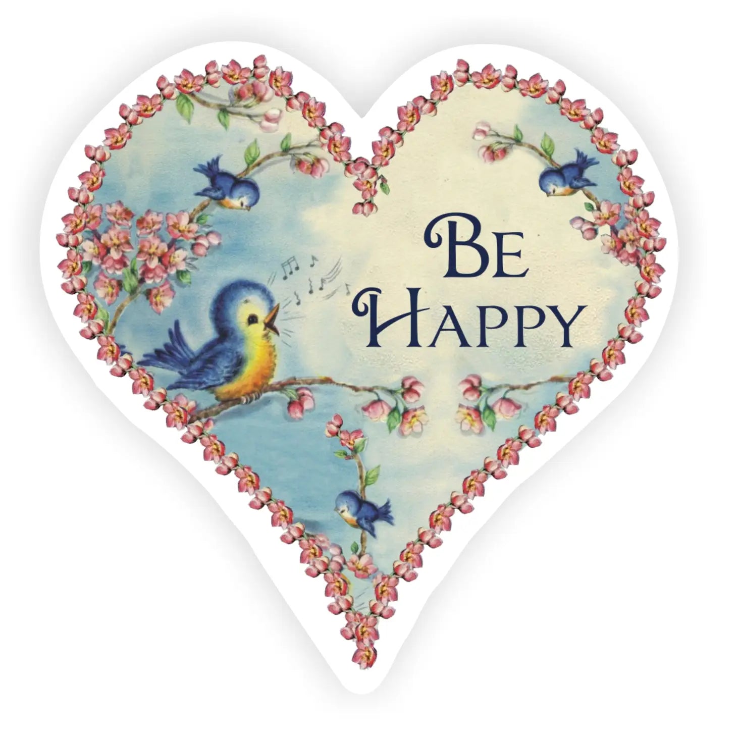 Be Happy Sticker – Lemon And Lavender Toronto