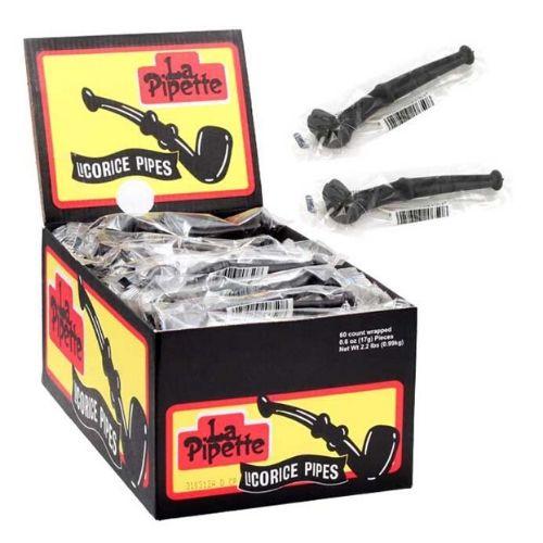Black Licorice Candy Pipes