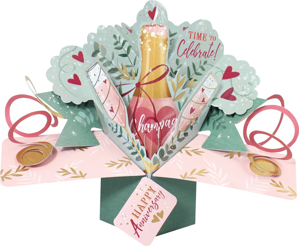 Champagne Celebration Pop Up Card – Lemon And Lavender Toronto