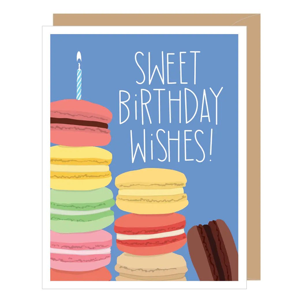 Colorful Macaron Birthday Card – Lemon And Lavender Toronto