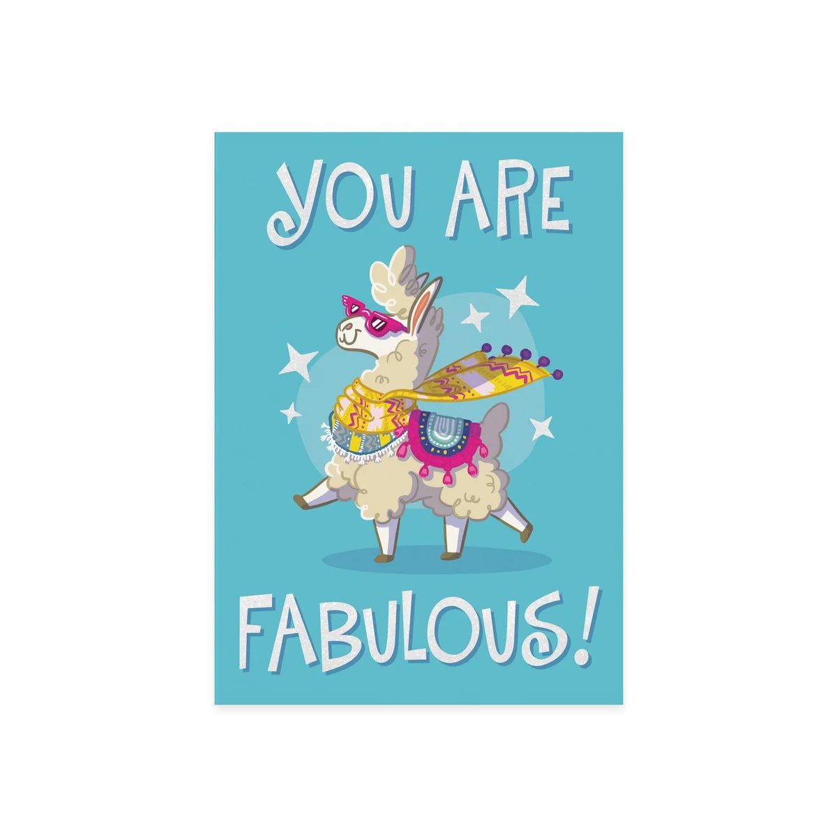 Fabulous Llama Foil Card – Lemon And Lavender Toronto