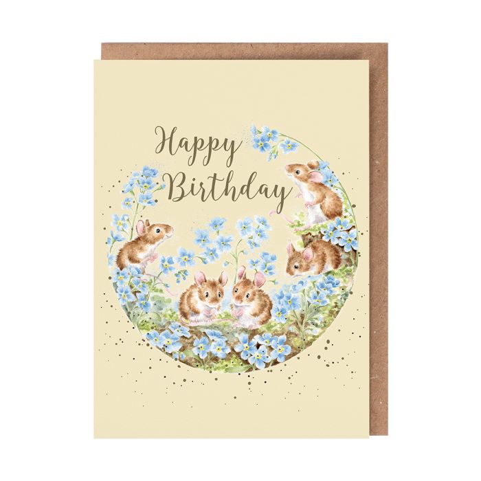 Forget me Not' Mouse Birthday Card – Lemon And Lavender Toronto