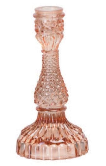 Medium Peach Candlestick Holder – Lemon And Lavender Toronto