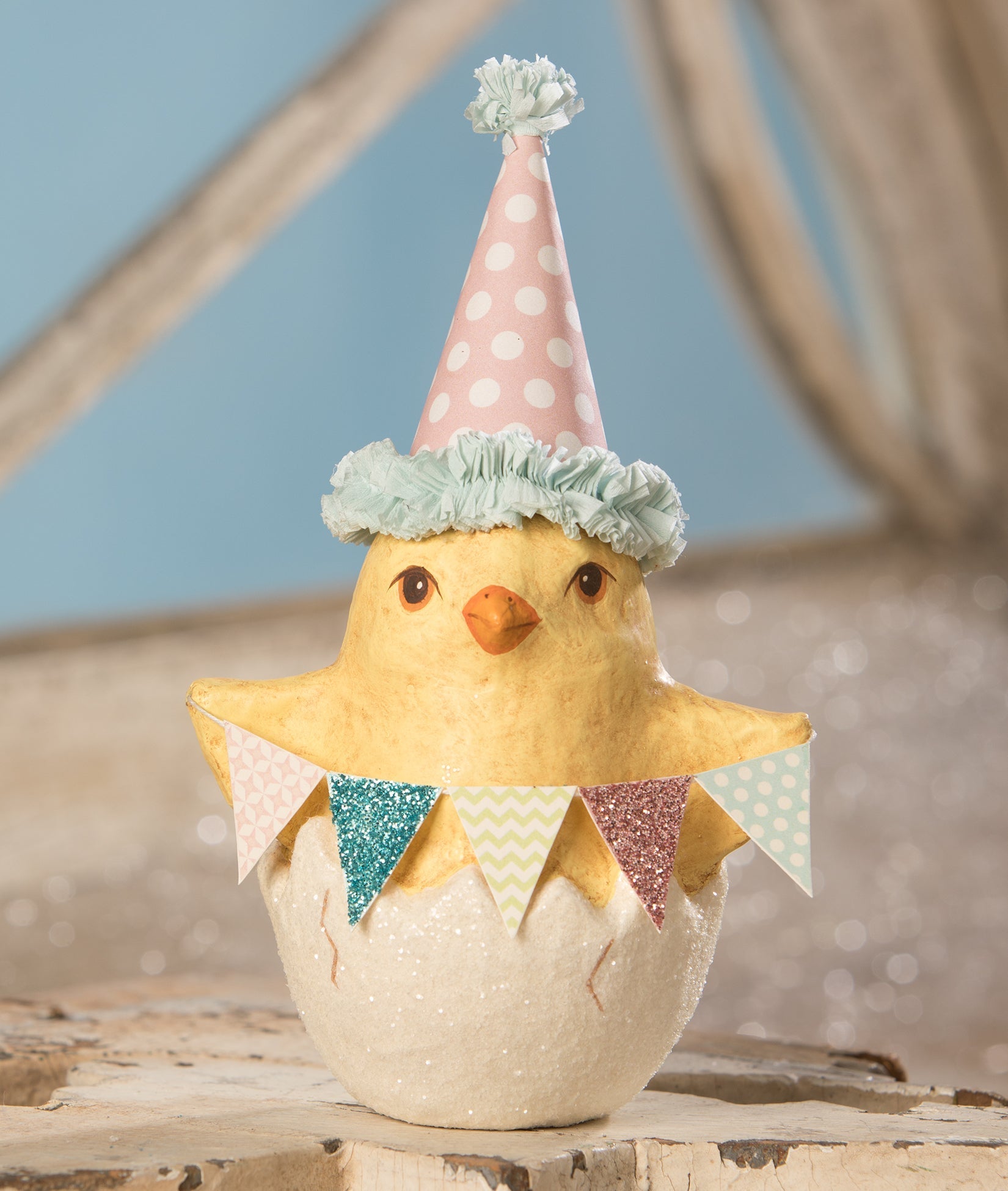 Spring Party Chick in Egg Paper Mache 🐥 – Lemon And Lavender Toronto